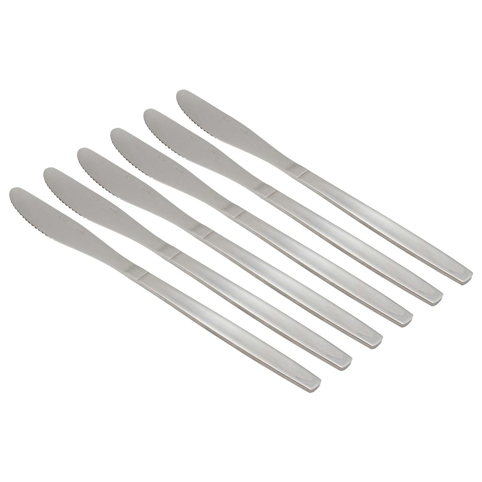 Argon Tableware Economy Stainless Steel Dinner Knives - 22cm - Pack of ...