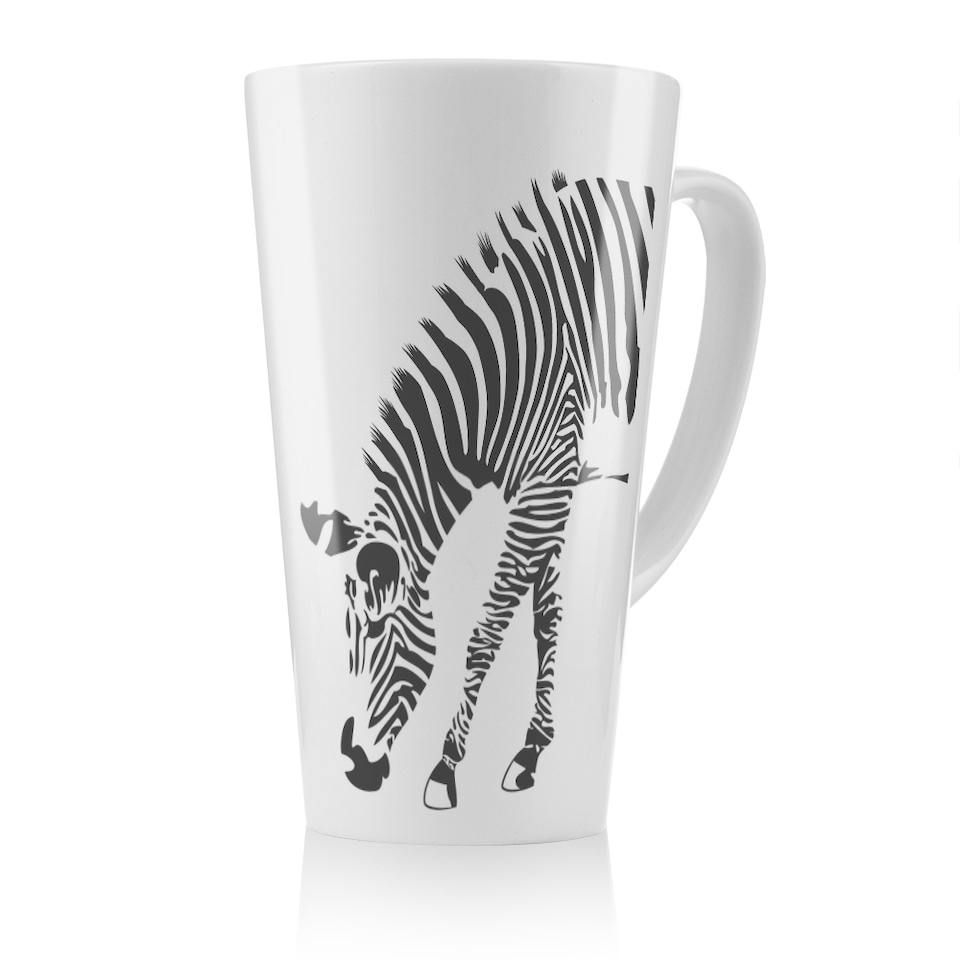 Zebra Latte Mug - Tesco Groceries