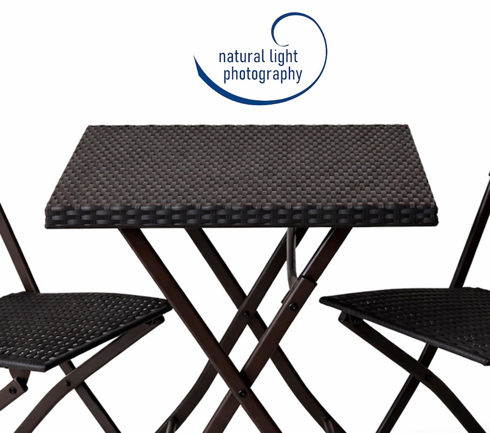 Ivy Folding Garden Balcony 3 Pieces Rattan Bistro Set ,Brown - Tesco ...