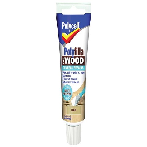 Polycell - Polyfilla For Wood General Repairs Tube Light 330g - Tesco ...