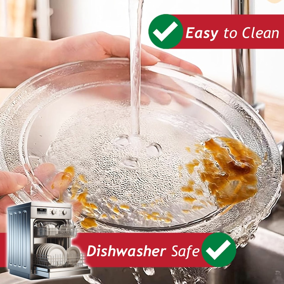 SPARES2GO Glass Turntable Plate for Bosch Microwave Y Type Glass Dish ...