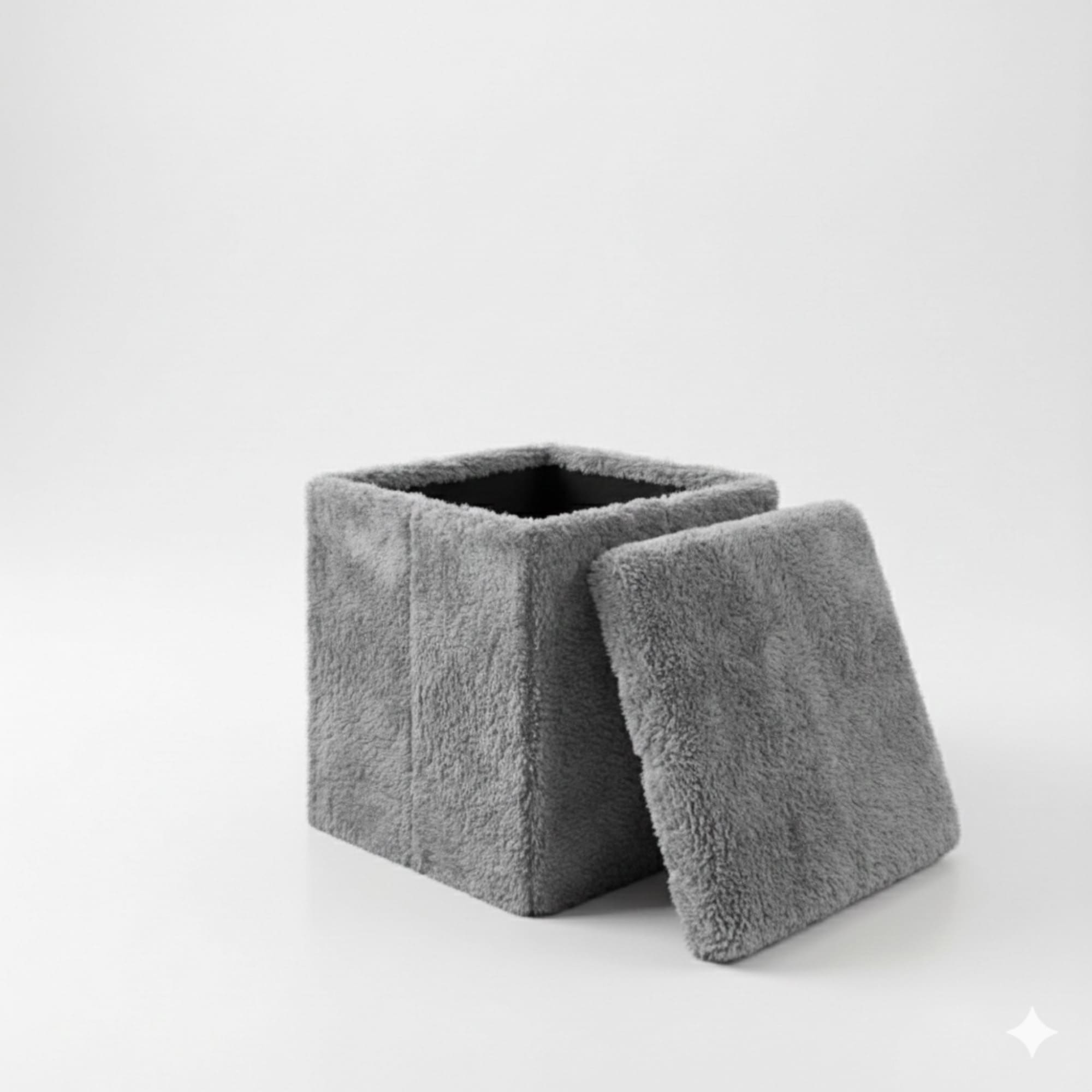 Teddy Soft Square Storage Box with Lid Elegant Organizer for Any Room ...
