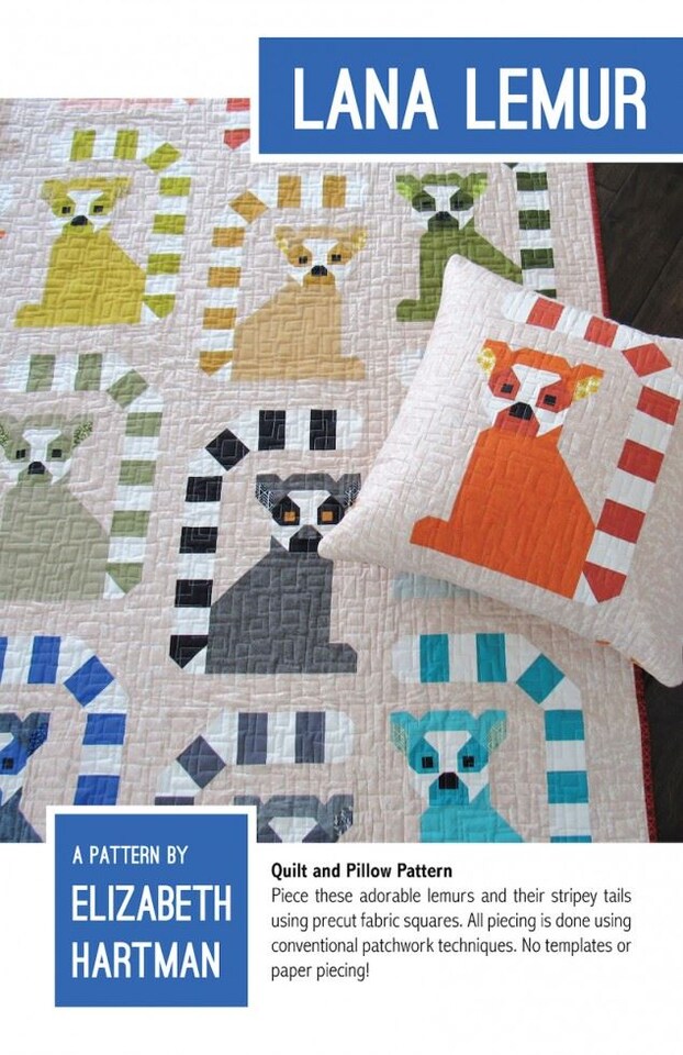 Elizabeth Hartman Lana Lemur Quilting Pattern – Quilt - Tesco Groceries