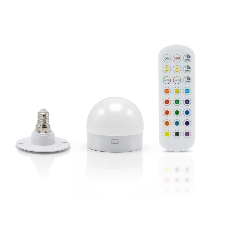 Omniance Rechargeable Wireless LED Light with Remote | White - Tesco ...