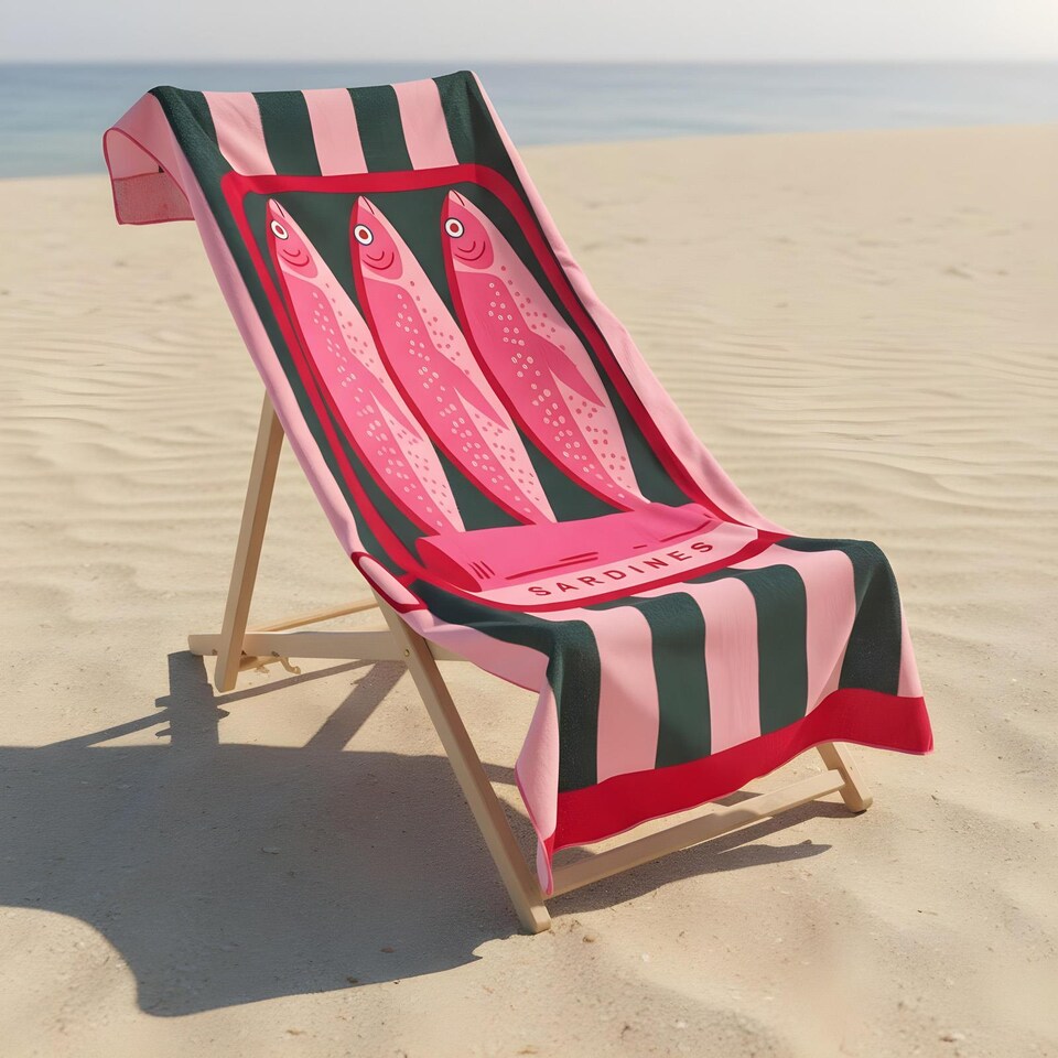 OHS Slogan Beach Towel Printed Quick Dry Summer Travel Microfibre ...