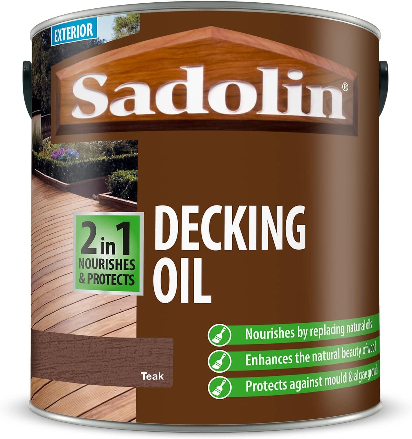 Sadolin Decking Oil - Teak - 2.5L - Tesco Groceries