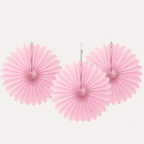 Lovely Pink Mini Honeycomb Fans Decorations 15cm - Pack of 3 - Tesco ...