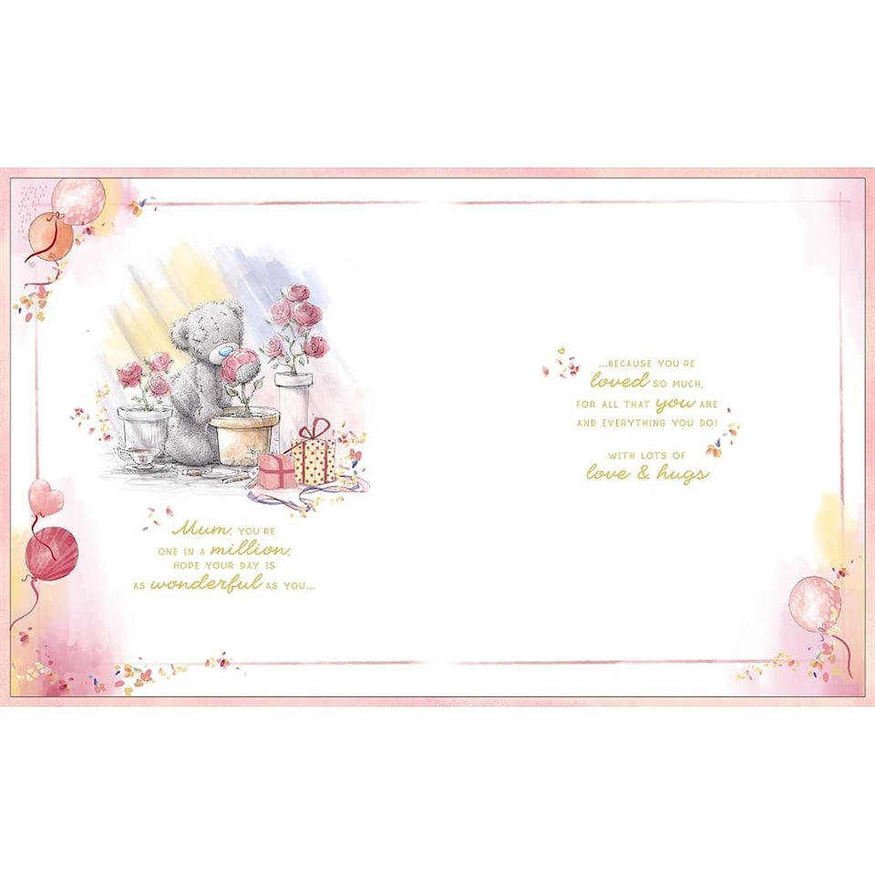 Bear Sat On Plant Plot By Flowers Amazing Mum Boxed Handmade Birthday ...