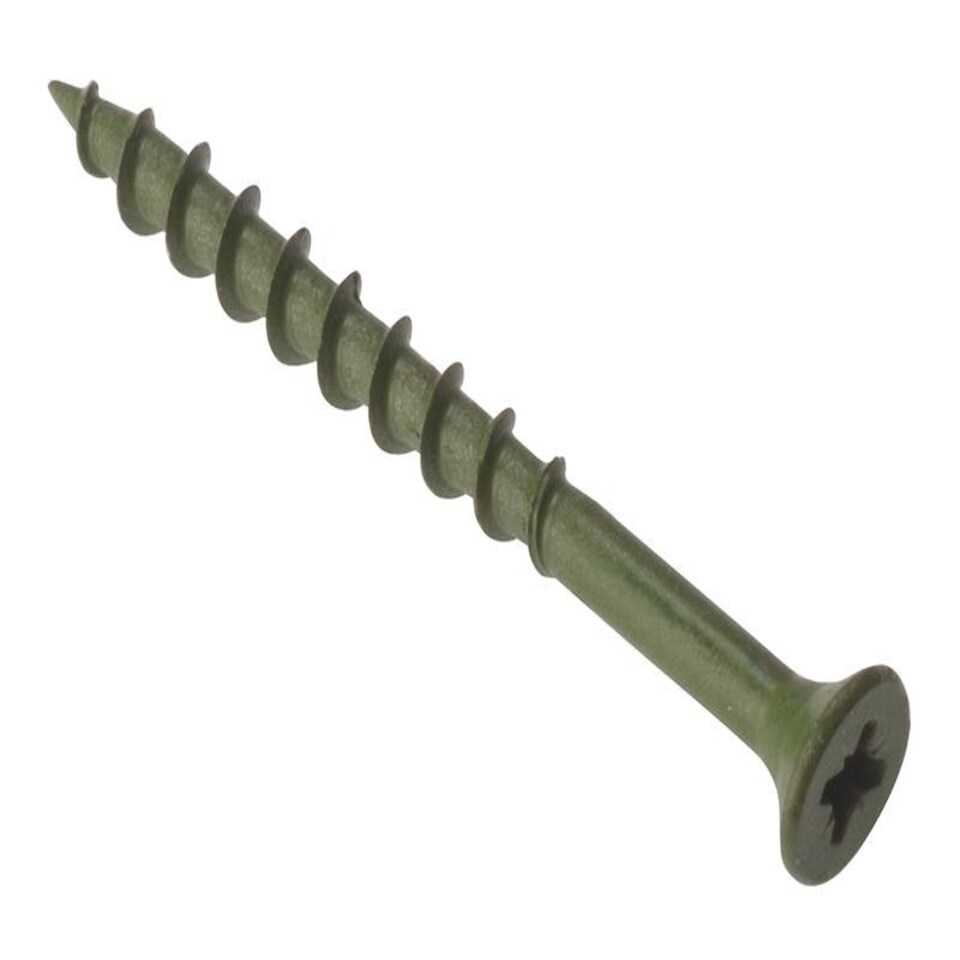 Forgefix Decking Screw Pozi St Green Anti-Corrosion 4.5 X 55Mm Box 200 ...