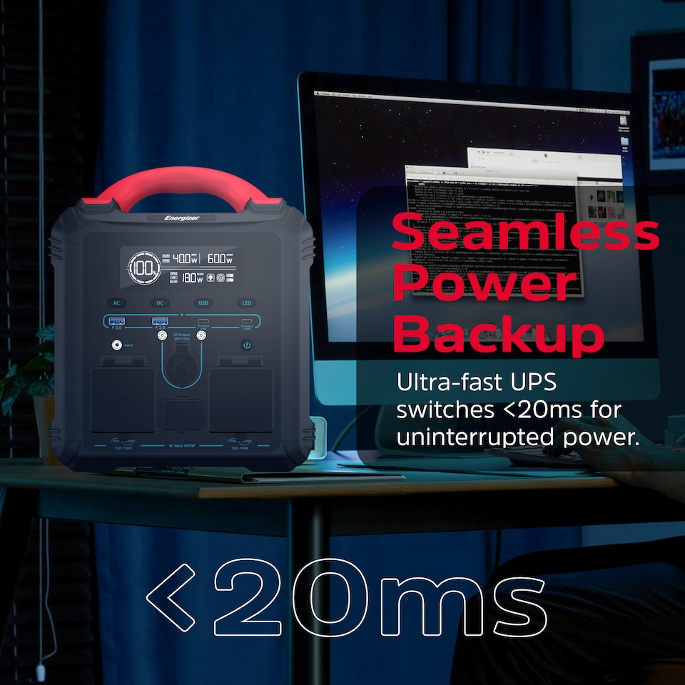 Energizer 550Wh Power Station Black - Tesco Groceries