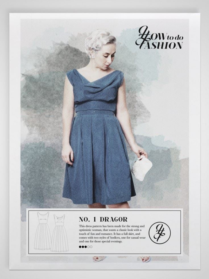 How To Do Fashion Drager Dress Paper Sewing Pattern – Women’s Dresses ...