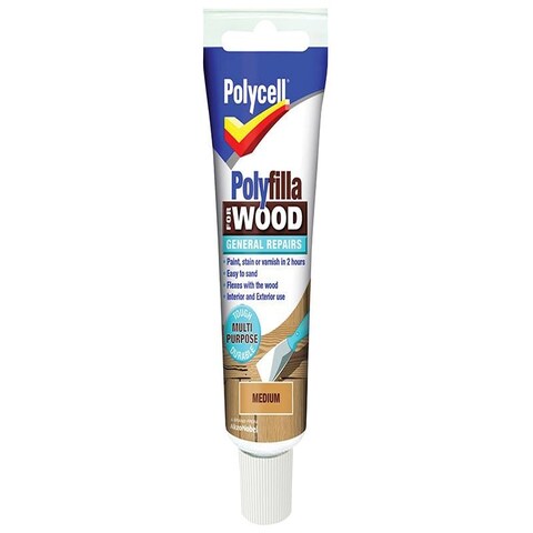 Polycell - Polyfilla For Wood General Repairs Tube Medium 330g - Tesco ...