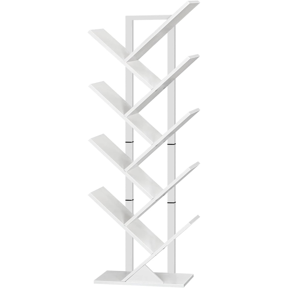 Industrial 9 Tier Tree Free-Standing Book Shelf - Tesco Groceries