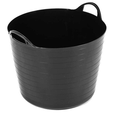 5 x 40 Litres Strong Large Flexi Storage Tub Rubble Container With ...