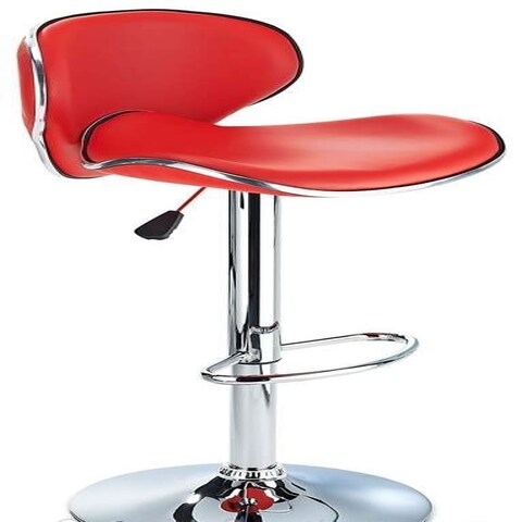 Planet Red Breakfast Bar Stool Height Adjustable Red - Tesco Groceries