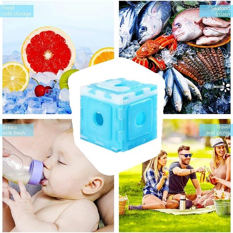 Ice Pack Freezer Blocks for Cooler Bag Cool Box Picnic Box Bag Keep ...