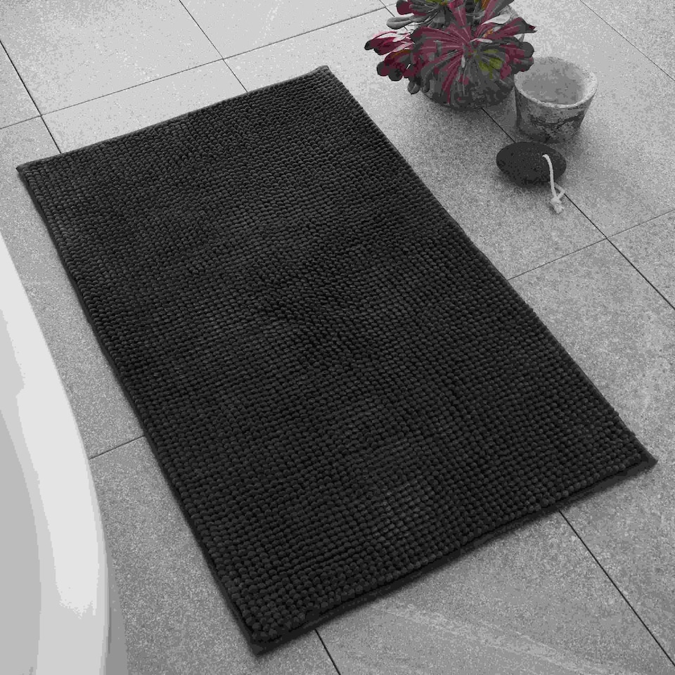 Catherine Lansfield Bobble Bath Mat | Grey | Charcoal Grey | 50x80cm ...