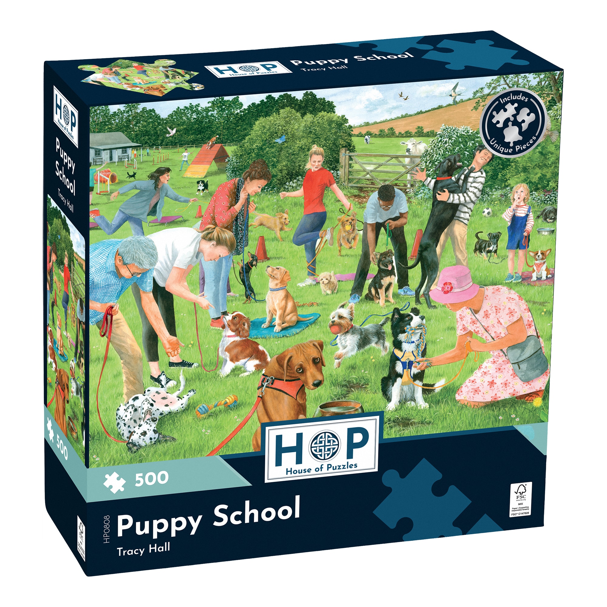 Puppy School 500 Piece Jigsaw Puzzle - Tesco Groceries