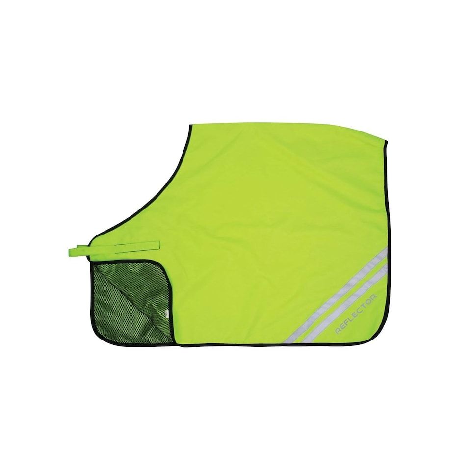 Hy Quarter Reflective Mesh Horse Exercise Sheet - Yellow - Cob - Tesco ...