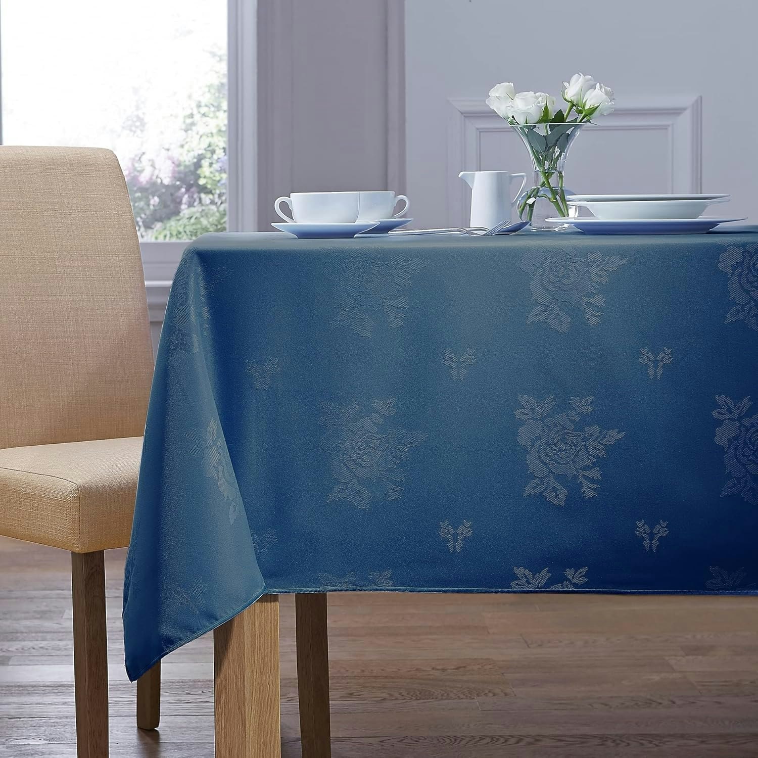 Charlotte Thomas Cezanne Round Tablecloth Royal CT Insert - 89cm ...