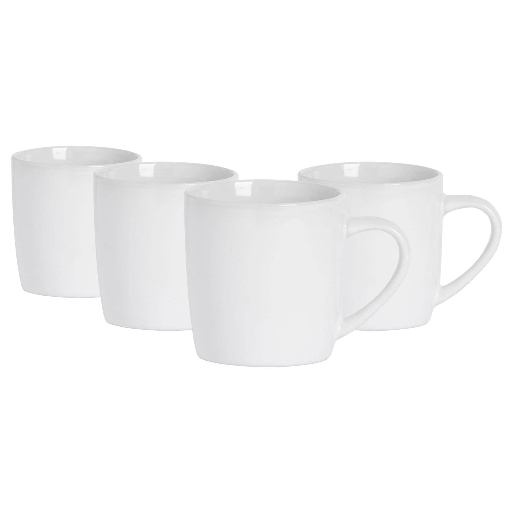 Argon Tableware 350ml Coloured Coffee Mugs - Gloss Ceramic Stoneware ...