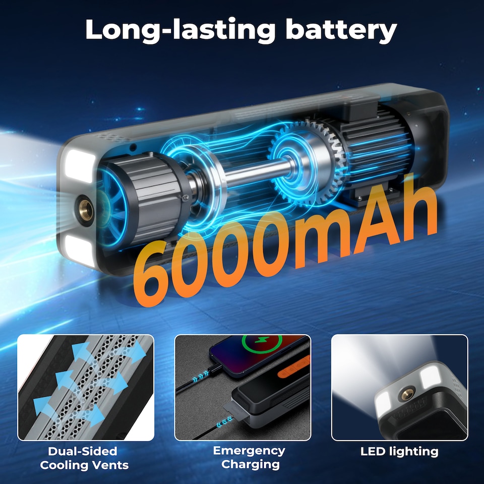 Traderight Car Tyre Inflator Portable Air Compressor Pump 150PSI ...