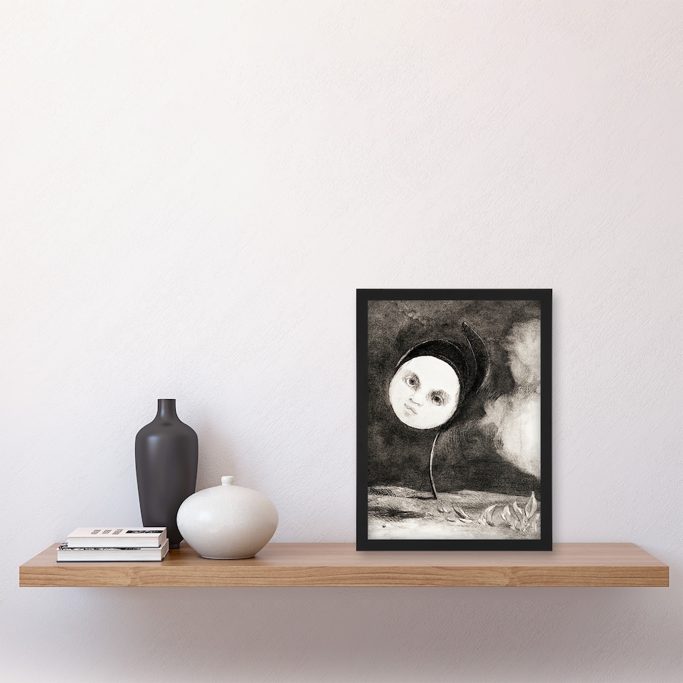Odilon Redon Framed Wall Art Print Strange Flower with a Face Home ...
