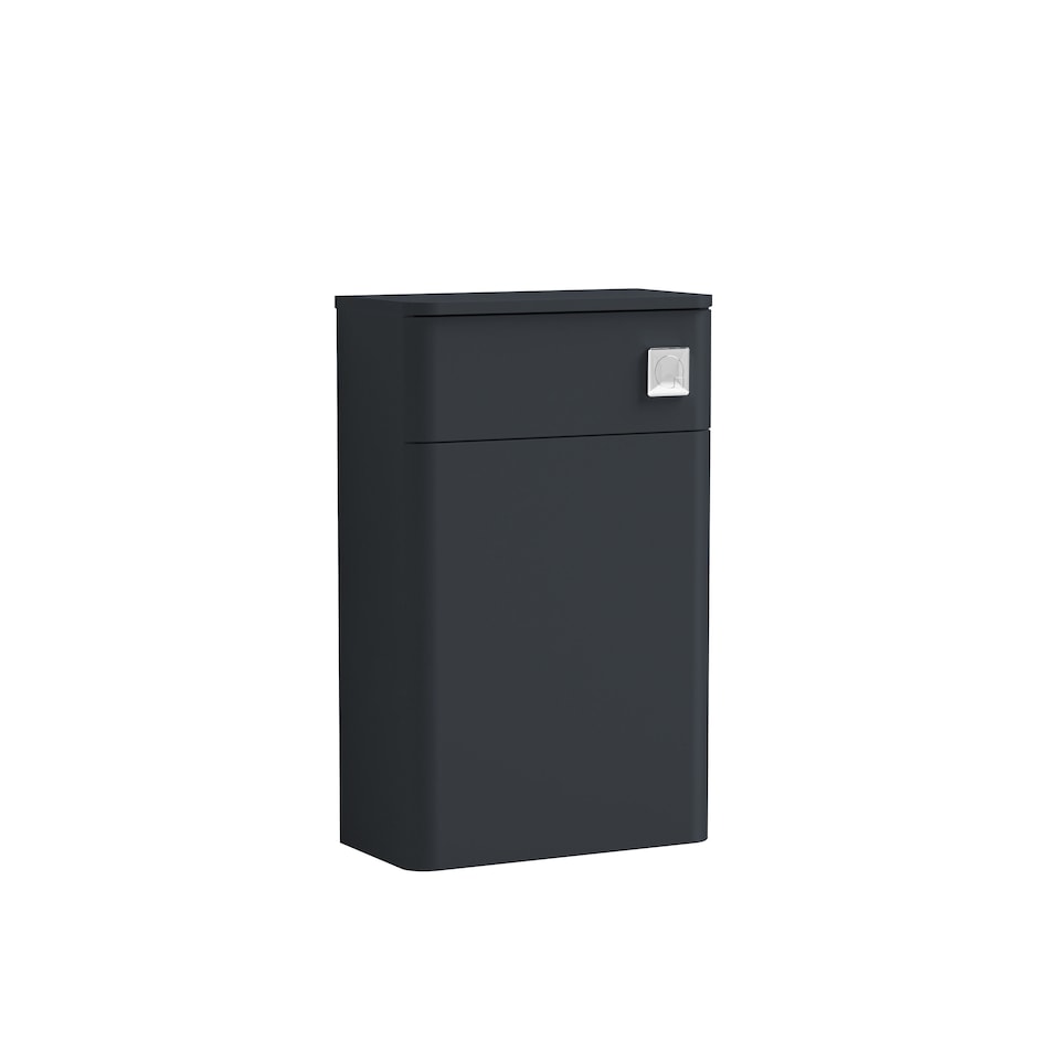 Bathroom Floor Standing Concealed Cistern WC Unit, Dark Grey, 502mm ...