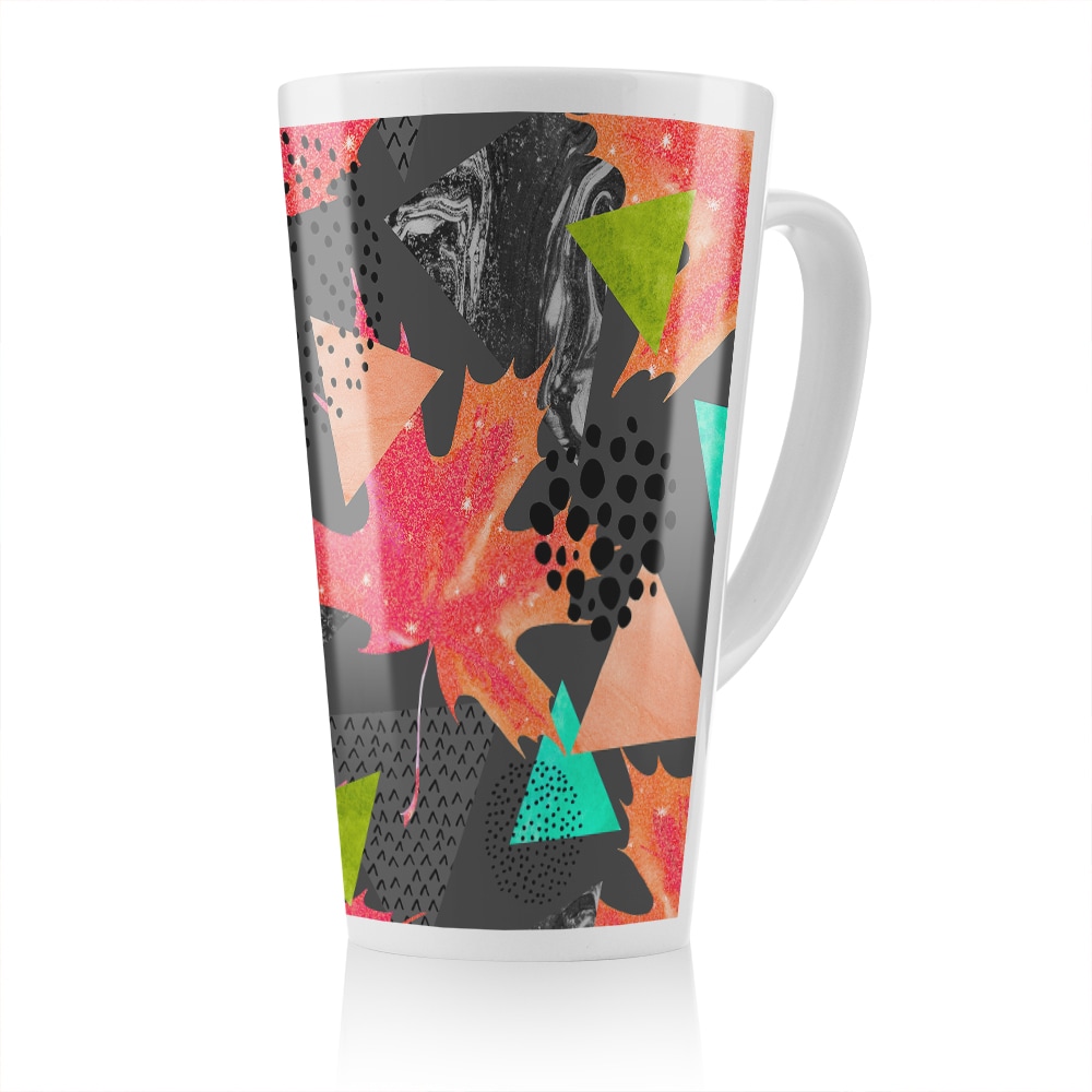 Maple Leaf Geometrics Latte Mug - Tesco Groceries