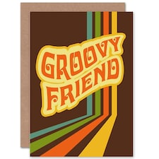 Back Groovy 70S Retro Friendship Card - Tesco Groceries