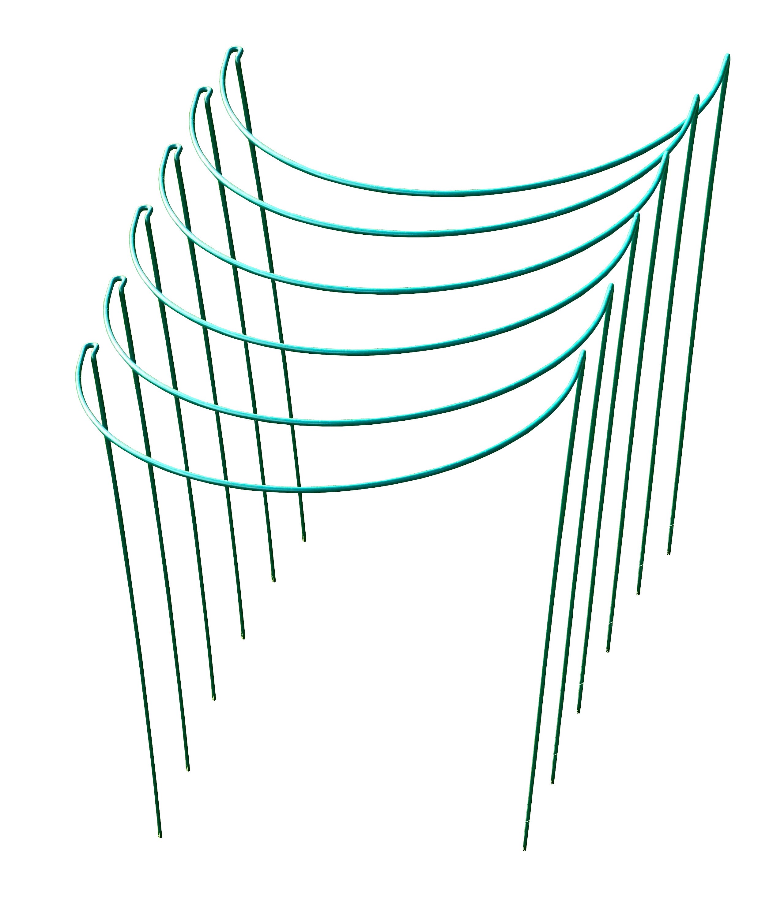 Garden Plant Support Connecting Interlocking Metal Hoops (52cm x 90cm ...