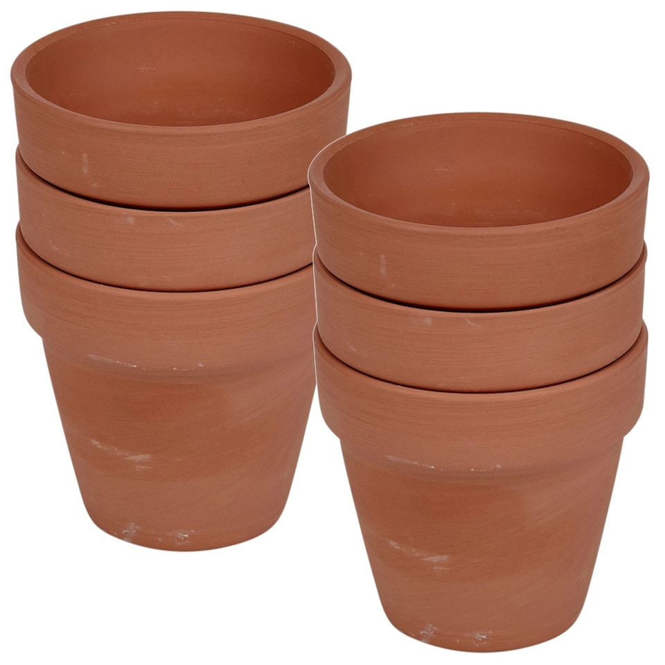 Terracotta Plant Pots with Drainage Hole Garden Flowers Classic Design ...