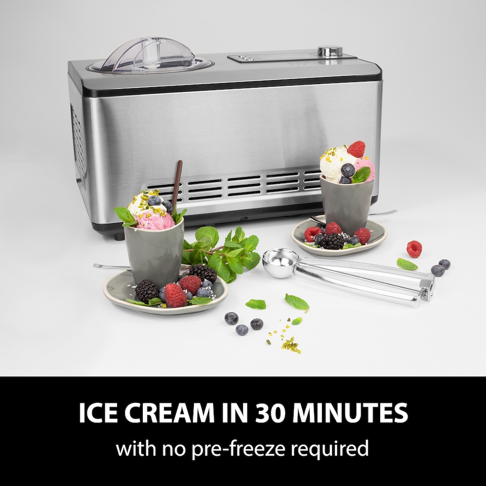 Caso Design IceCream, 5-in-1 Yoghurt and Ice Cream Maker, 2L Capacity ...