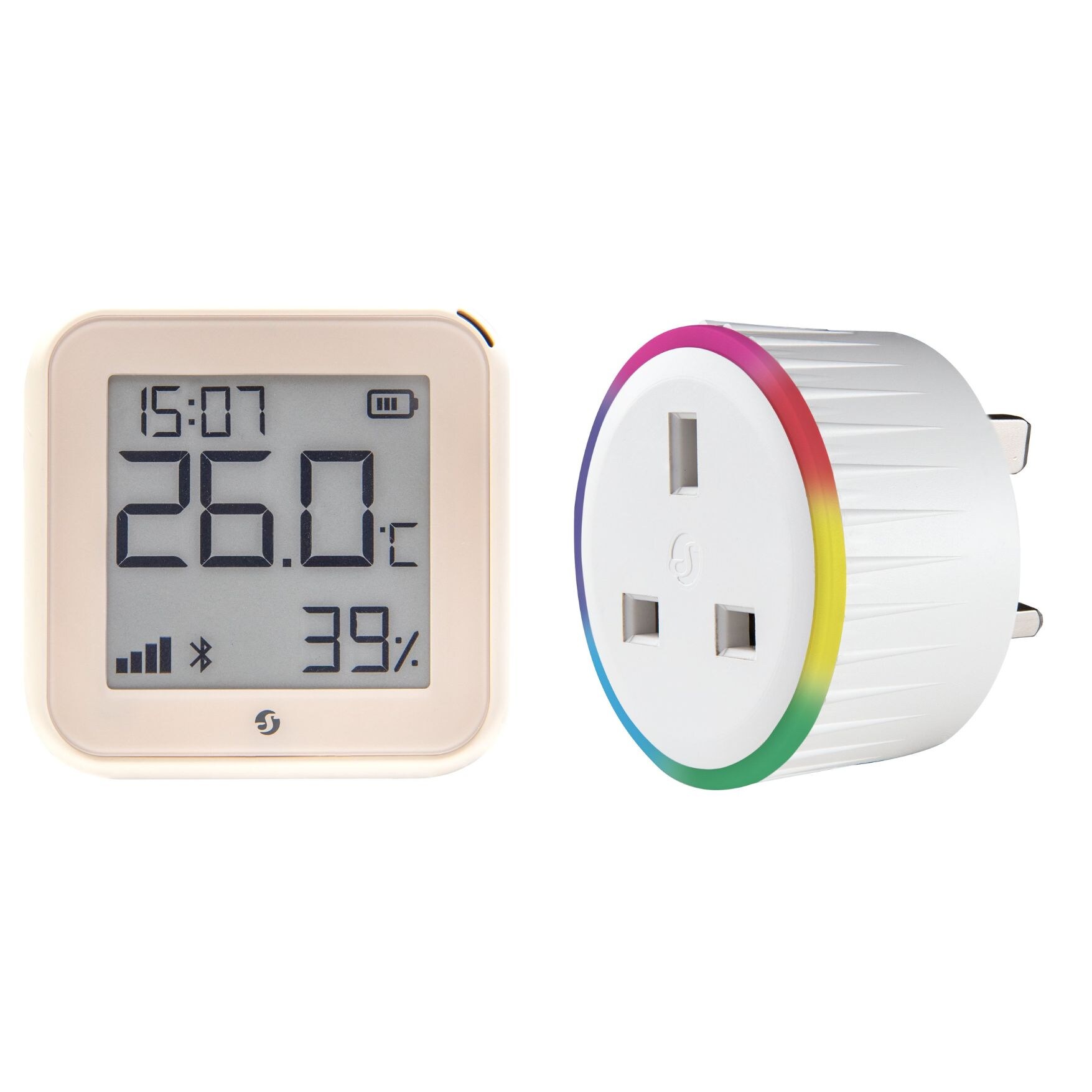 Shelly BLU Humidity and Temperature Sensor Gen3 & Plug Bundle (Ivory ...
