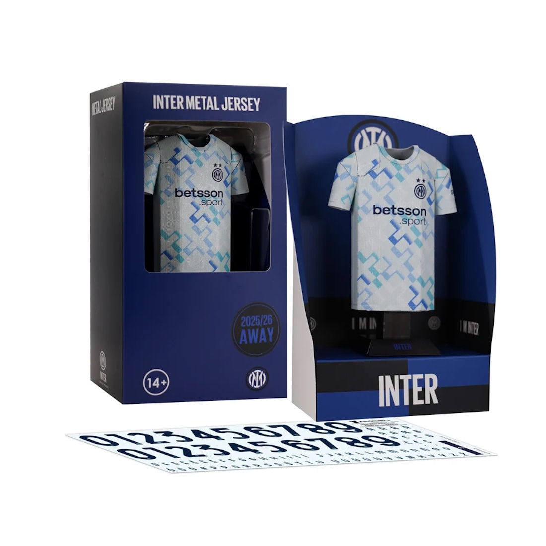 RadStuff Metal Alloy Football Shirt - Inter Milan Away Kit 2025/26 ...
