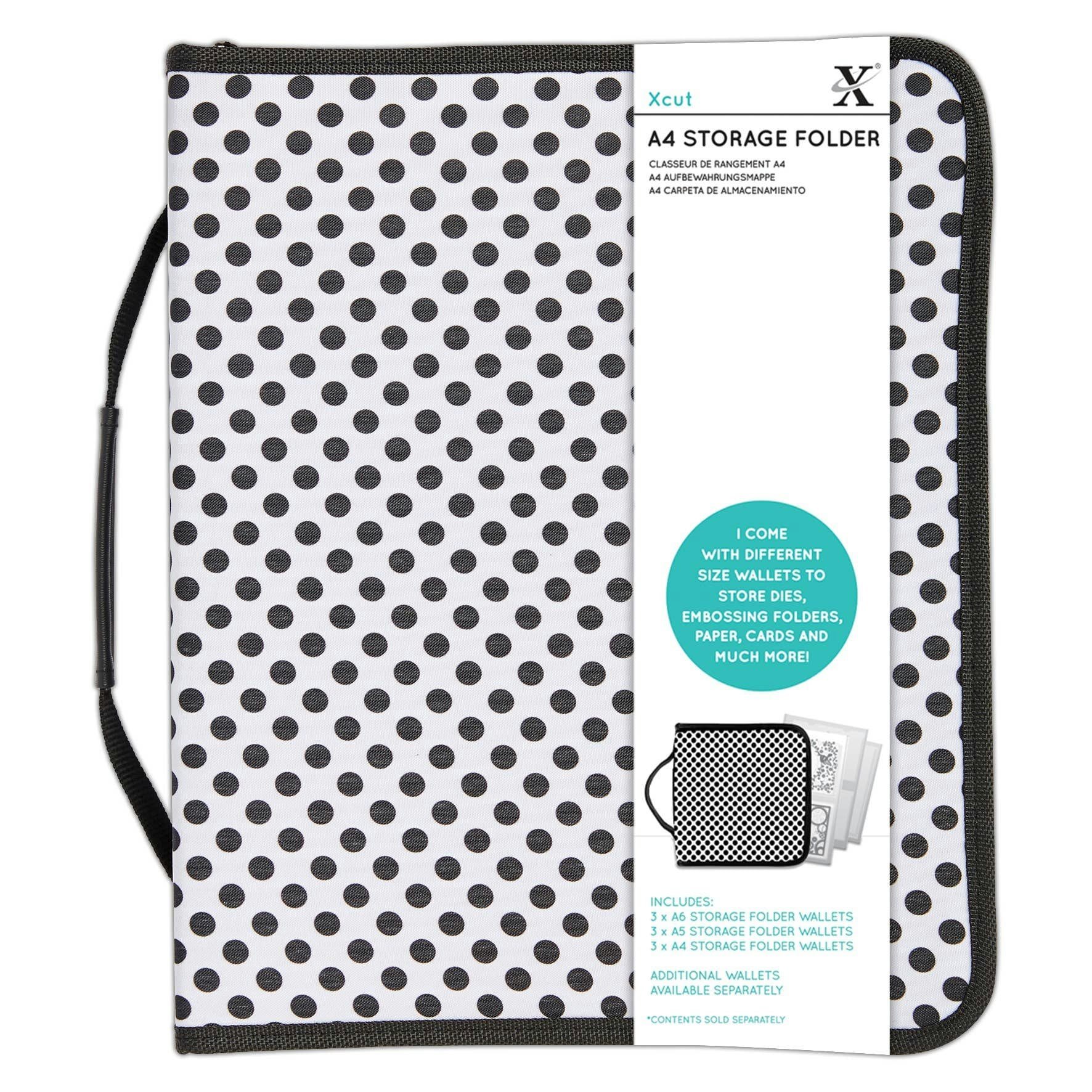 Xcut Storage Folder, Black & White, A4 - Tesco Groceries