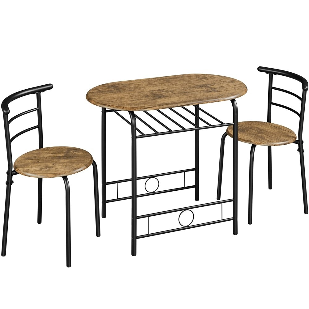 Yaheetech Modern Round Dining Table Set - Tesco Groceries
