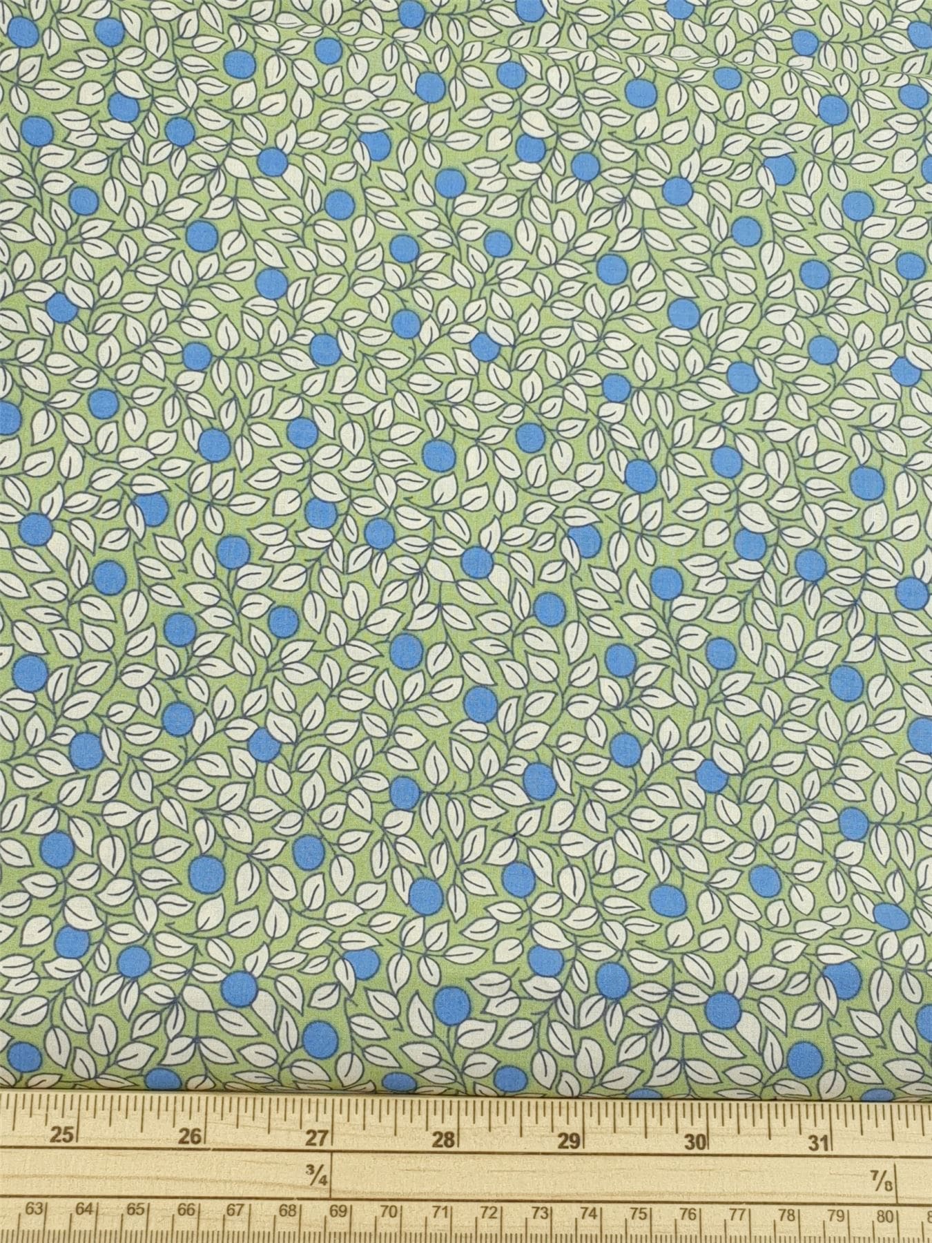 Blue Cotton Lawn Fabric for Dressmaking, 145cm / 57" Wide - per metre ...