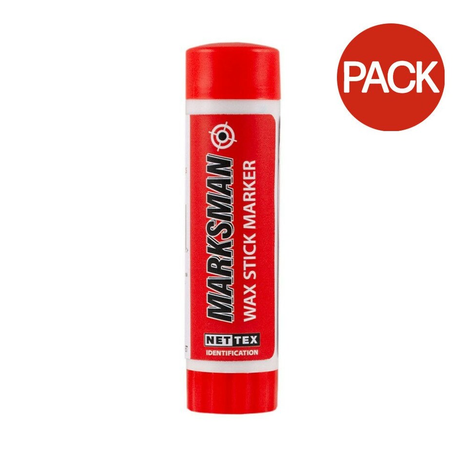 Nettex Marksman Wax Stick Marker (Pack of 10) - Red - One Size - Tesco ...