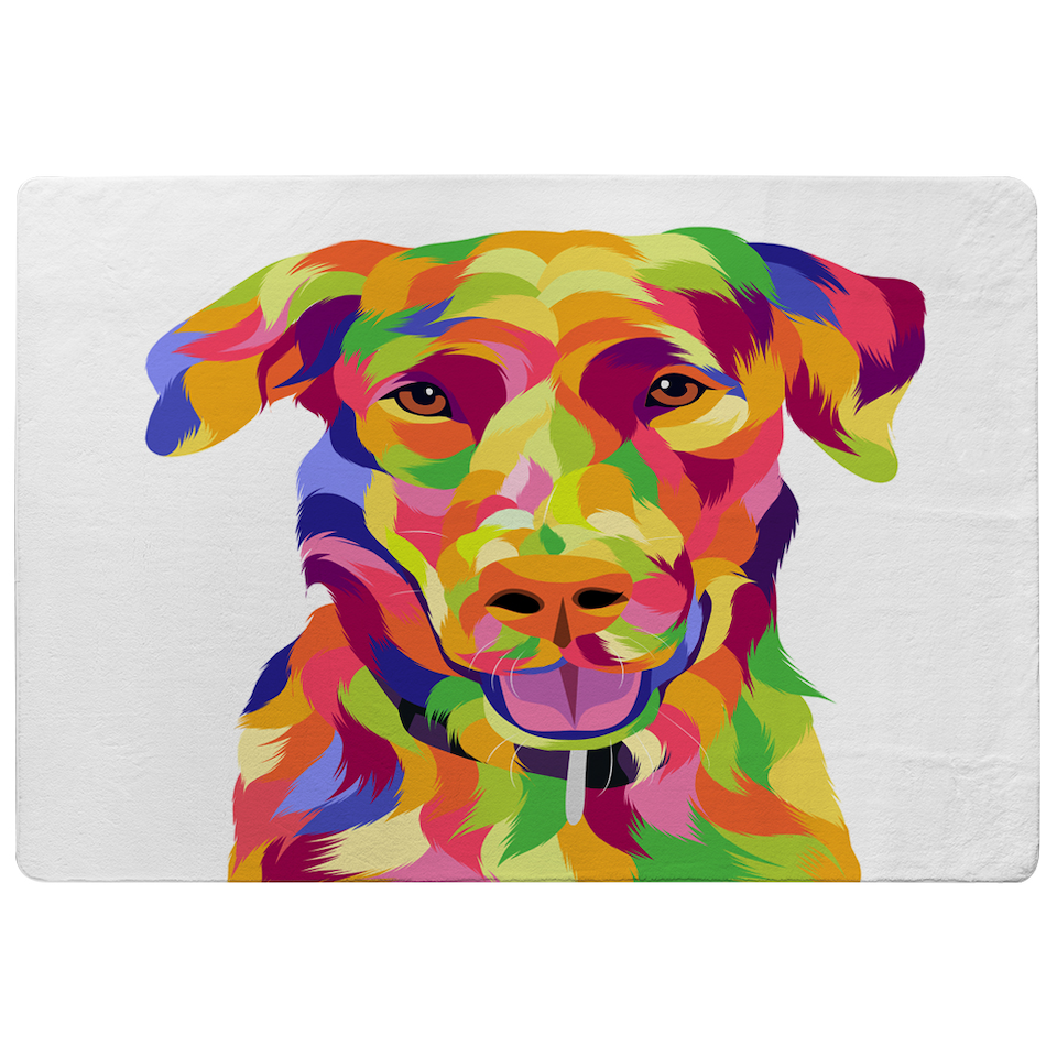 Amazing Illustration Of Dog Pop Art Designer Rug | Multi - Tesco Groceries