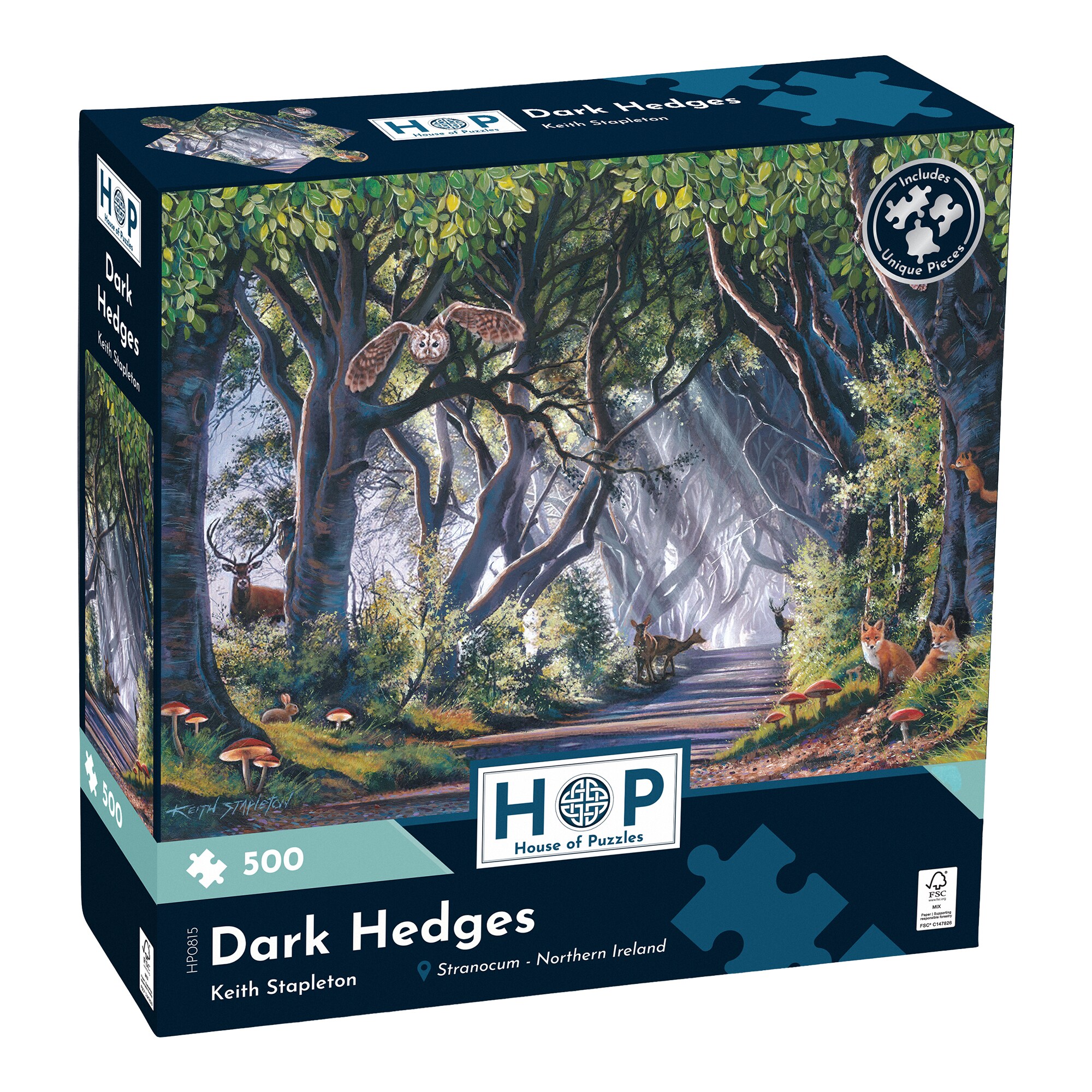 Dark Hedges 500 Piece Jigsaw Puzzle - Tesco Groceries