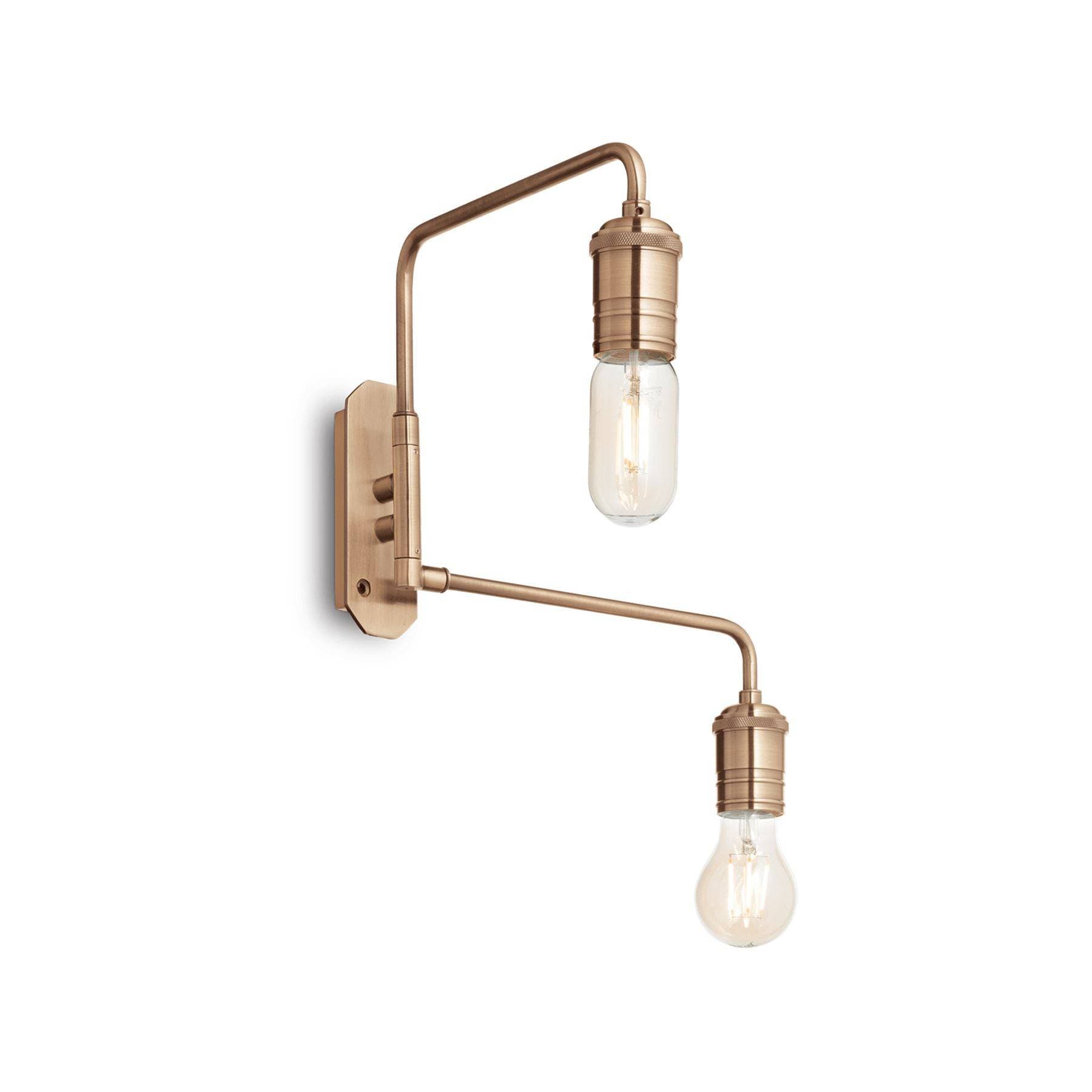 Triumph 2 Light Wall Light Antique Brass - Tesco Groceries