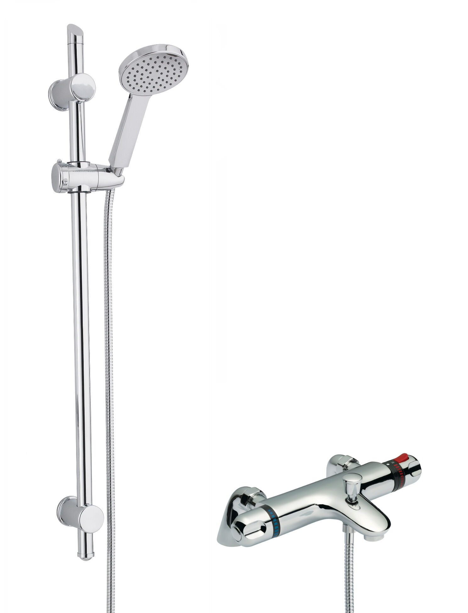 Balterley Thermostatic Bath Shower Mixer Tap & Water Saving Handset ...