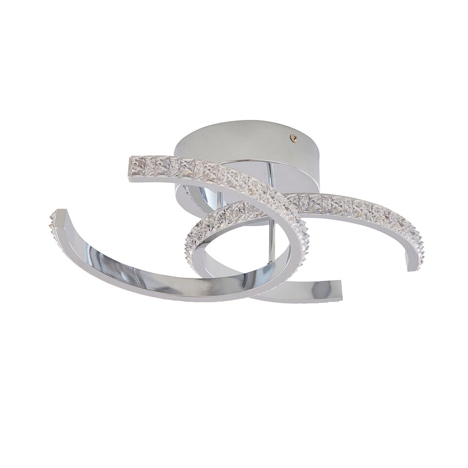 Pagazzi Veloria Chrome LED Flush Ceiling Light - Tesco Groceries