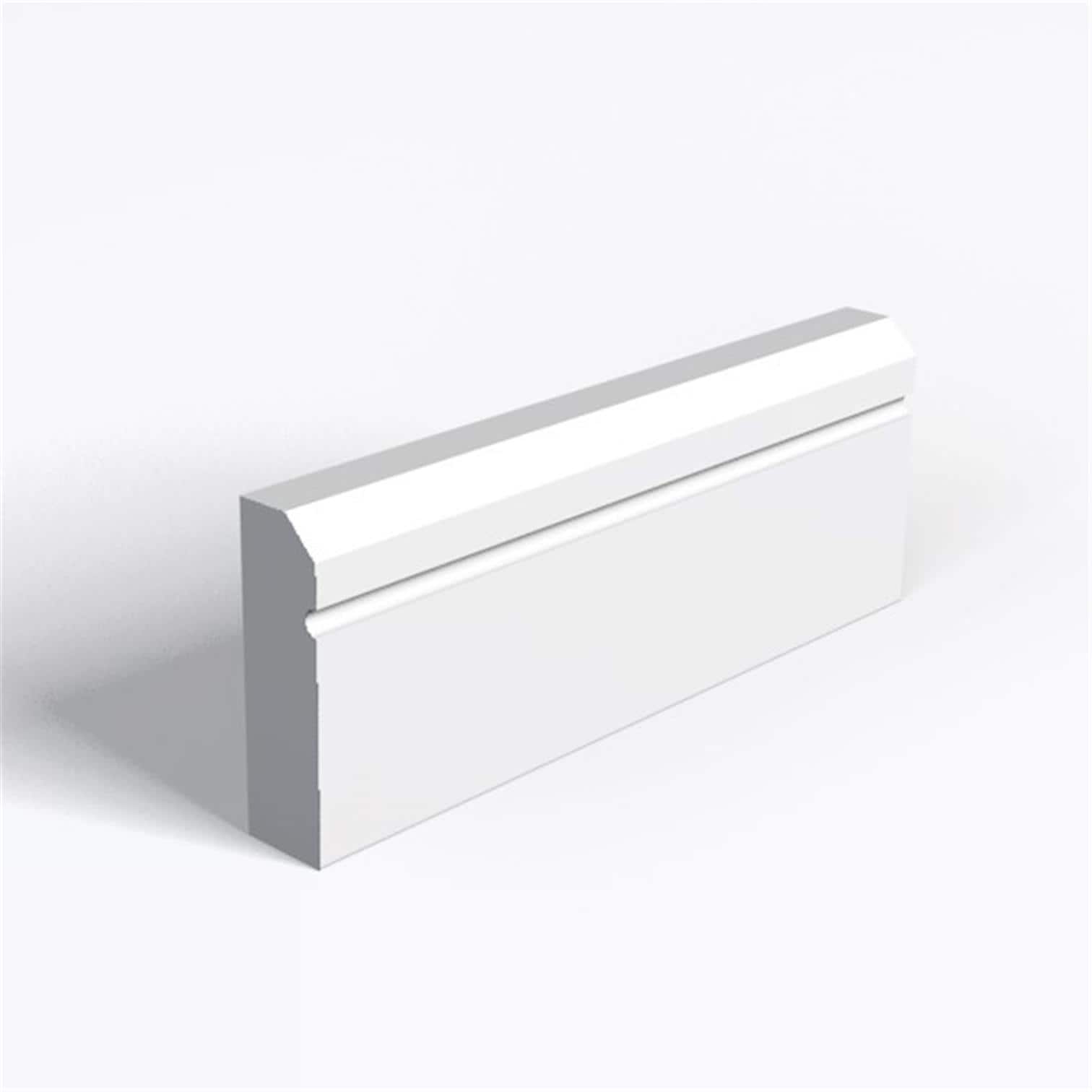 Pack of 10 (Total 10 Units) - MR MDF Primed Chamfered & 1 Drip Groove ...