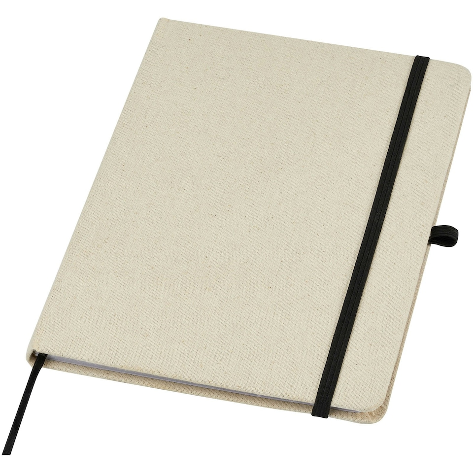 Tutico Organic Cotton Notebook - Natural/Solid Black - 12.2cm x 17.4cm ...