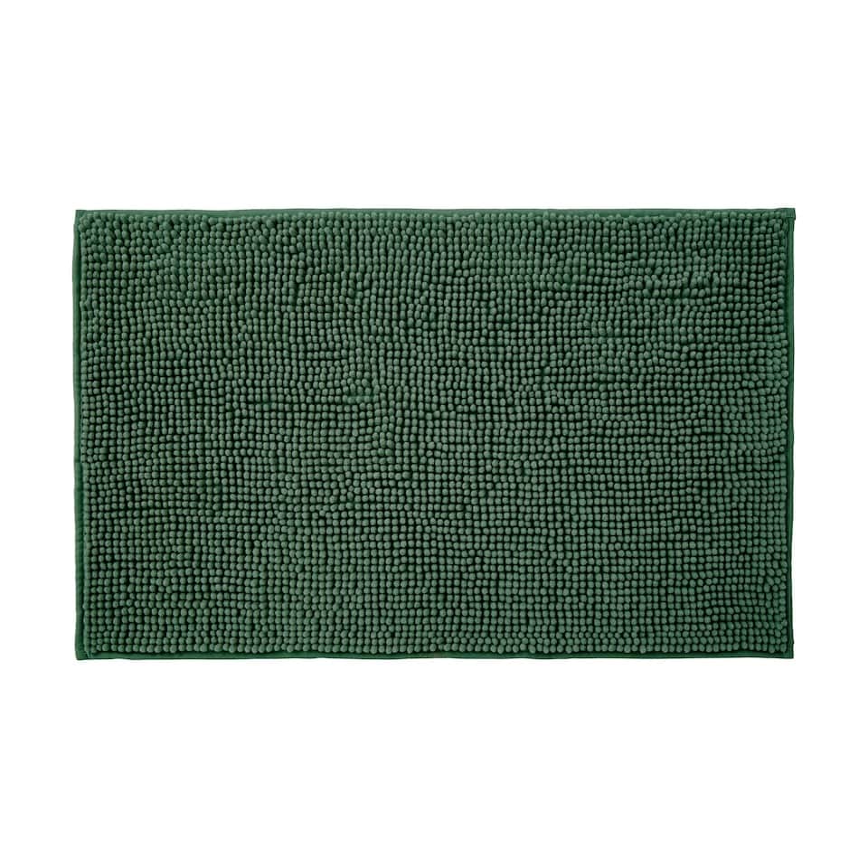 Chenille Bobble Bath Mat Non Slip 60 X 90cm Dark Green Tesco Groceries