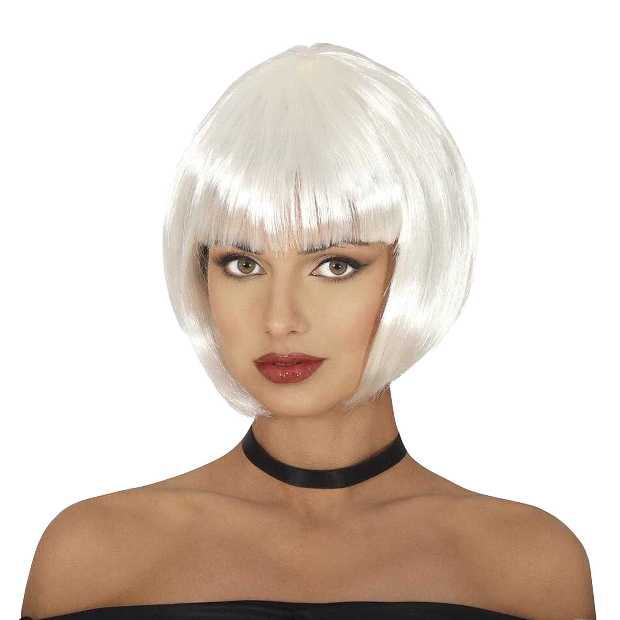 Fiestas Guirca Womens/Ladies Bob Wig | White | White | One Size | 1 ...