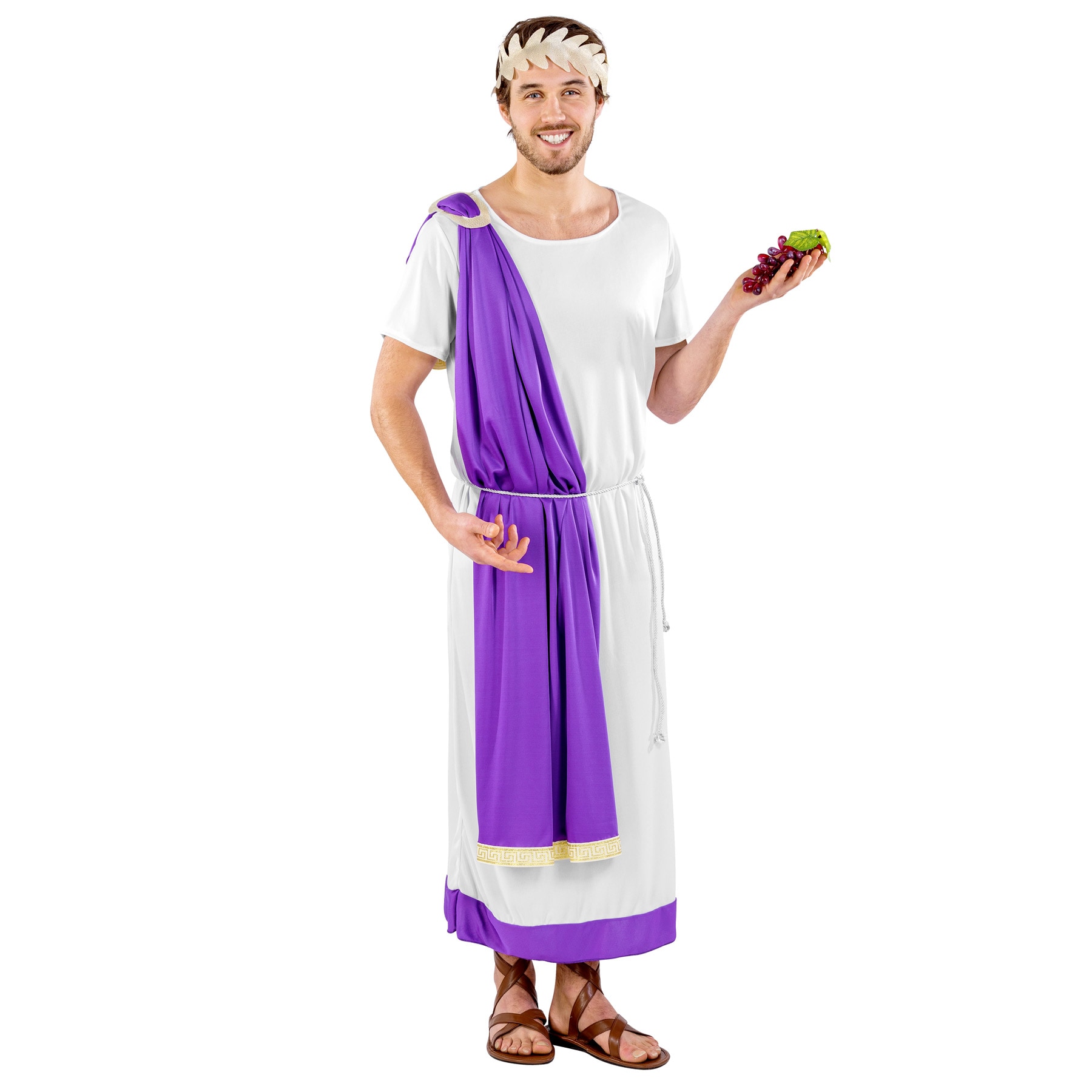 Mens costume emperor Marcus Aurelius | White | white | XL | 1 - Tesco ...