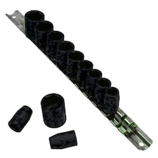 3/8in Drive Shallow Metric MM Impact Sockets 8mm - 19mm 6 Sided 12pc ...